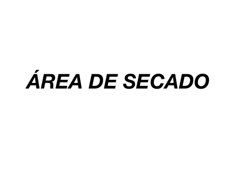 Secado | PDF