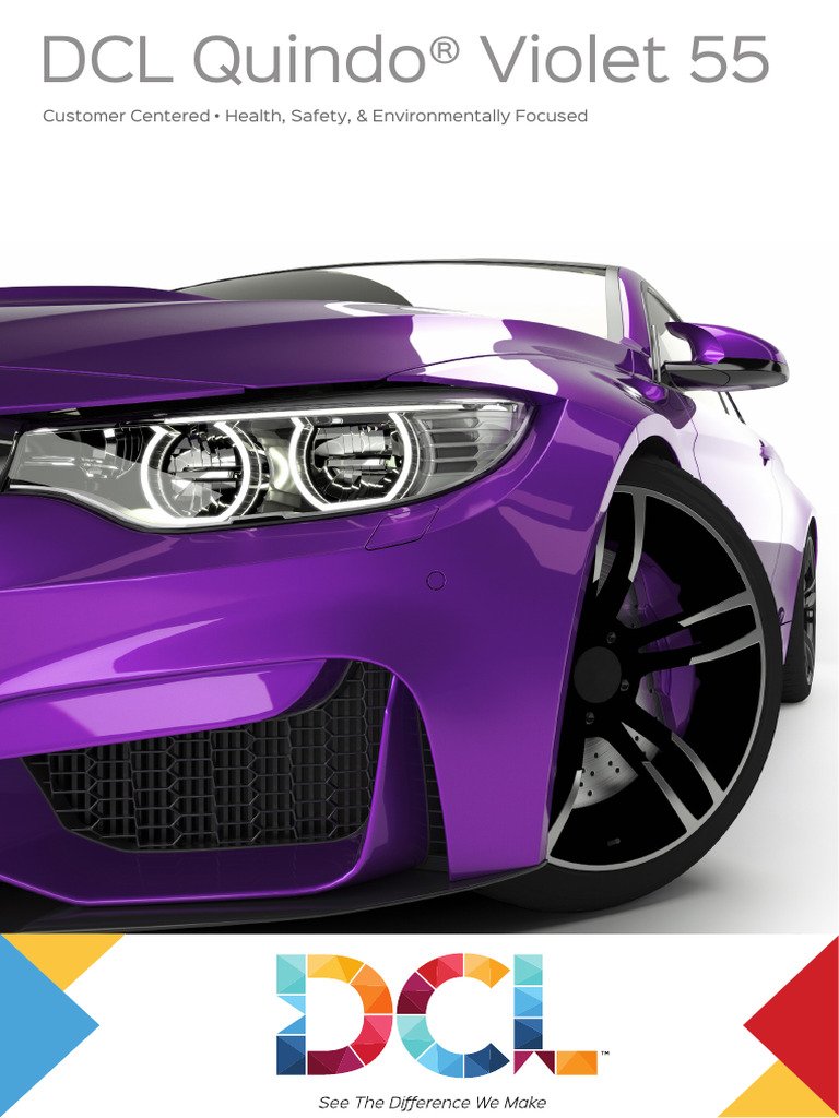 DCL Quindo Violet 55 Flyer (1) | PDF | Chemistry | Chemical Compounds