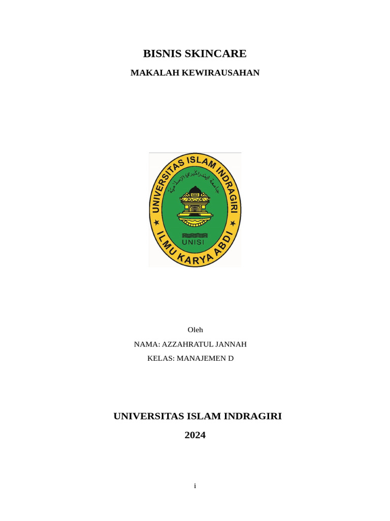 Peluang Bisnis Skincare Herbal | PDF