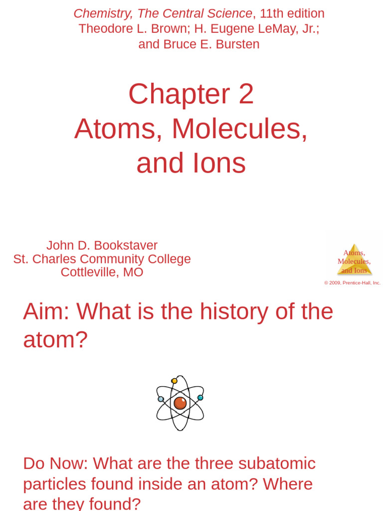 AP Chemistry 2 Chapter 2 Outline | PDF | Ion | Chemical Compounds