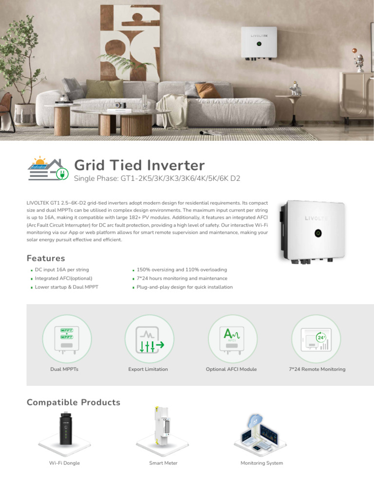 GT1-2.5 6kW-D2 - Colombia - Add SP | PDF | Power Supply | Mains Electricity