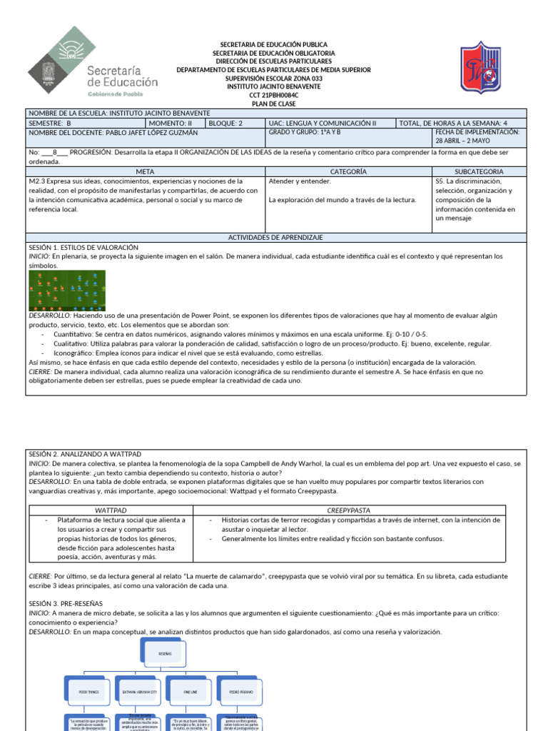 PROGRESIÓN 8 - B | PDF