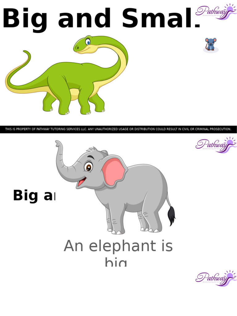 Opposites - Big and Small | PDF