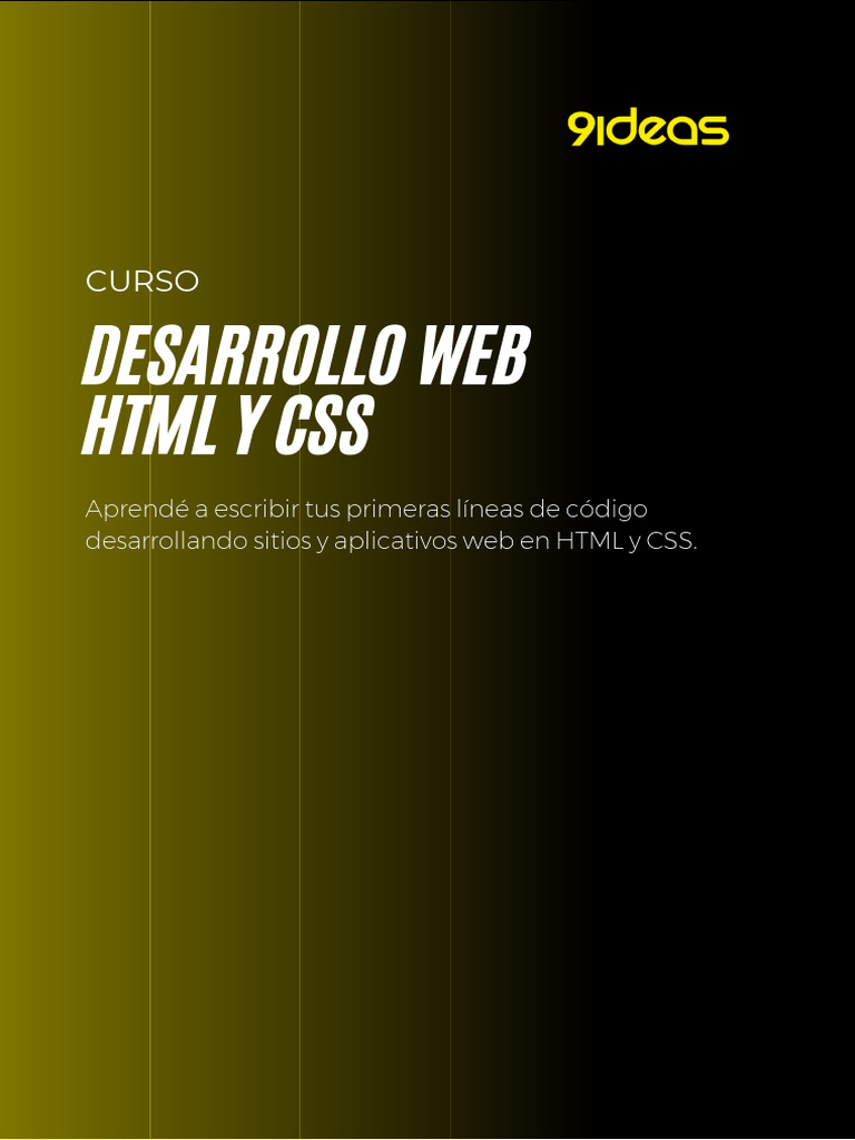 Programa Desarrollo Web HTML y CSS - 9 ideas (1) | PDF | HTML | Red mundial