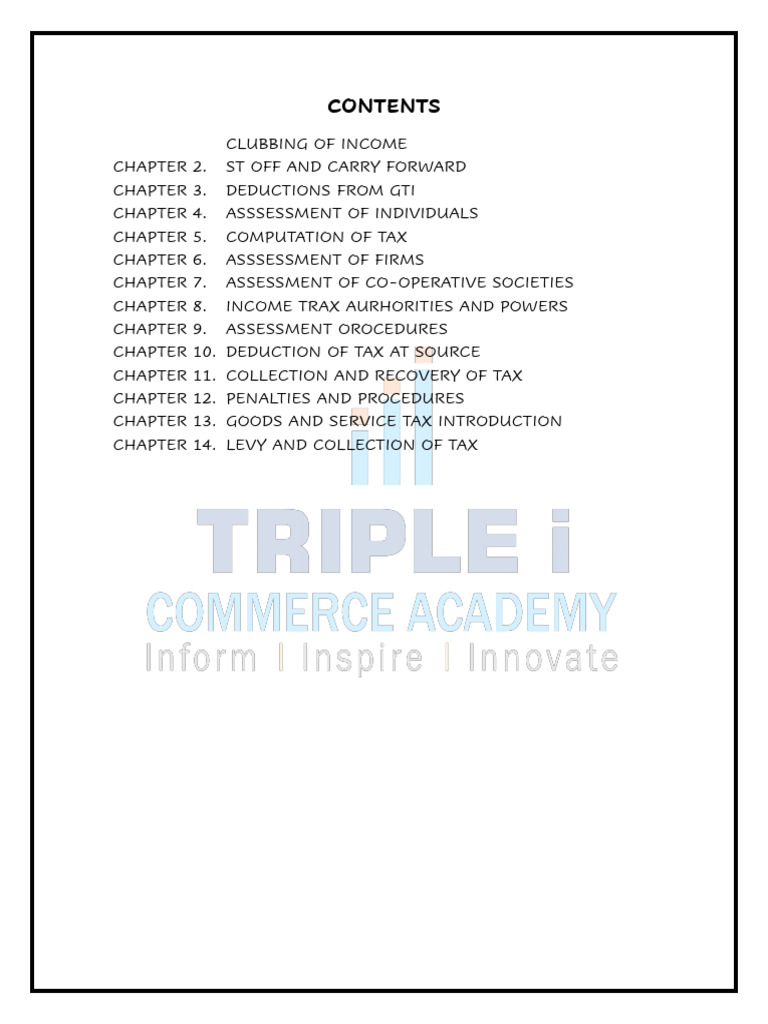 Income Tax & GST - 6th Sem - Calicut & Kannur University | PDF | Capital Gains Tax | Tax Deduction
