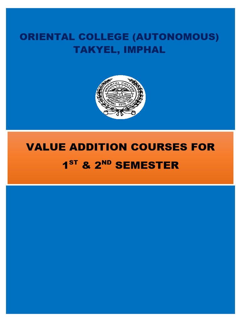 Vac Course Structure and Syllabus 1st 2nd Semester | PDF | Municipal ...
