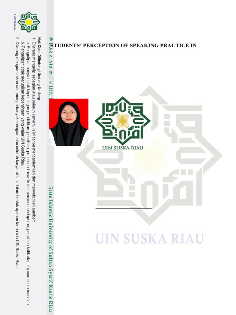 Thesis Sofia Uswatunisa | PDF | Experience | Perception