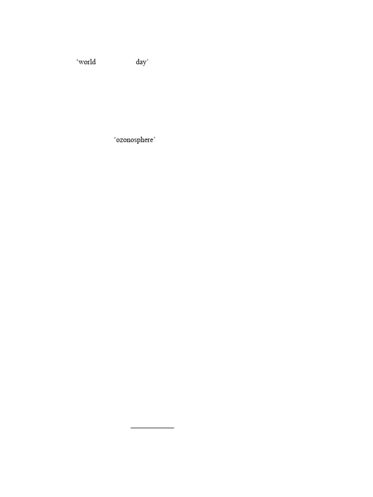 SEM-2 - EVS - Question Bank - Unit 1 | PDF | Atmosphere Of Earth | Natural Environment