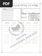 100 Questions OMR Sheet | PDF | Office Equipment | Optical Character ...