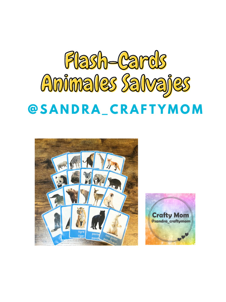 Wild Animal Flashcards | PDF