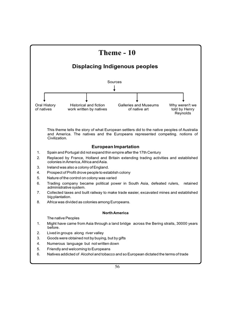 Theme-10-Displacing Indigenous People | PDF | Slavery | Trail Of Tears