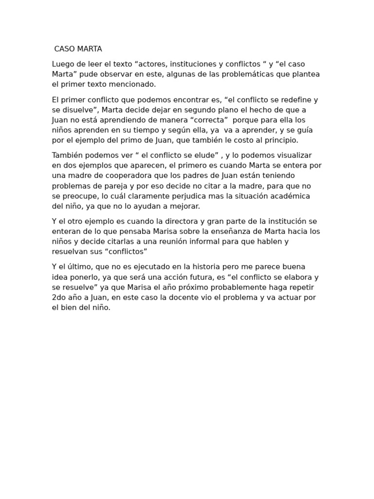 Caso Marta | PDF