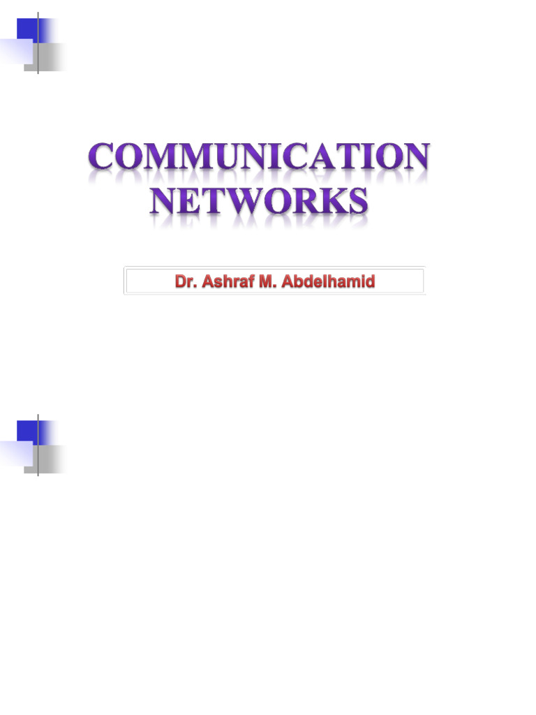 Lect 1 - Introduction To Communication Networks | PDF | Network Topology | Computer Network