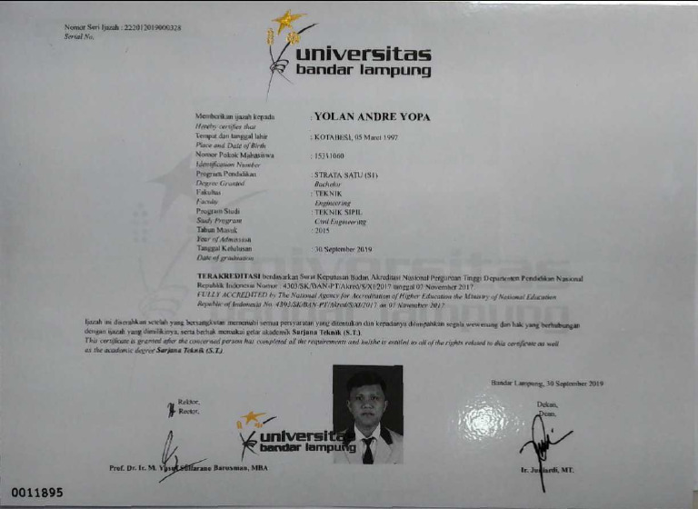 1804100503970001-Yolan Andre Yopa-Ijazah | PDF