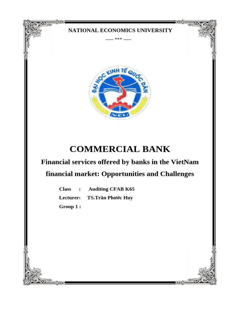 Commercial Bank GROUP 1 | PDF | Banks | Computer Security