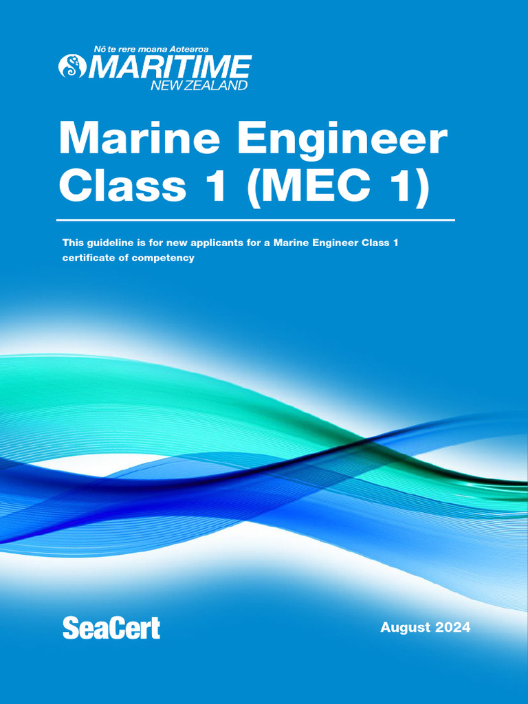 Marine Engineer Class 1 Certification Guide | PDF