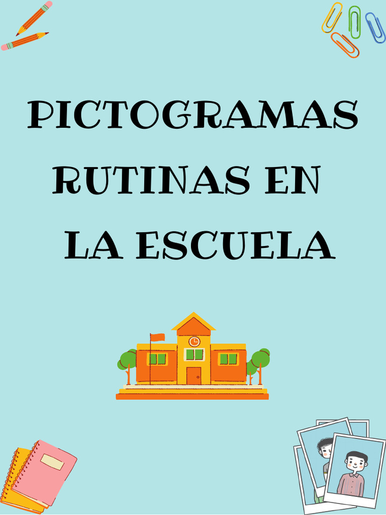 Pictogramas para Rutinas Escolares | PDF