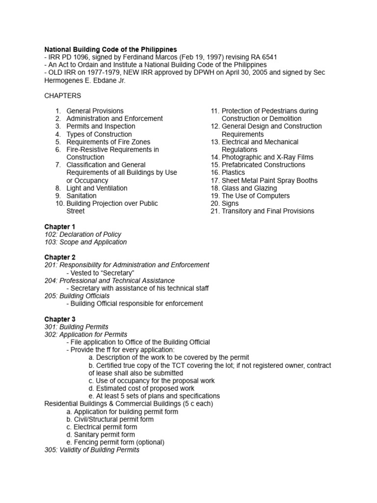 BUILDING CODE PRACTICE REVIEWER | PDF | Building | Building Code