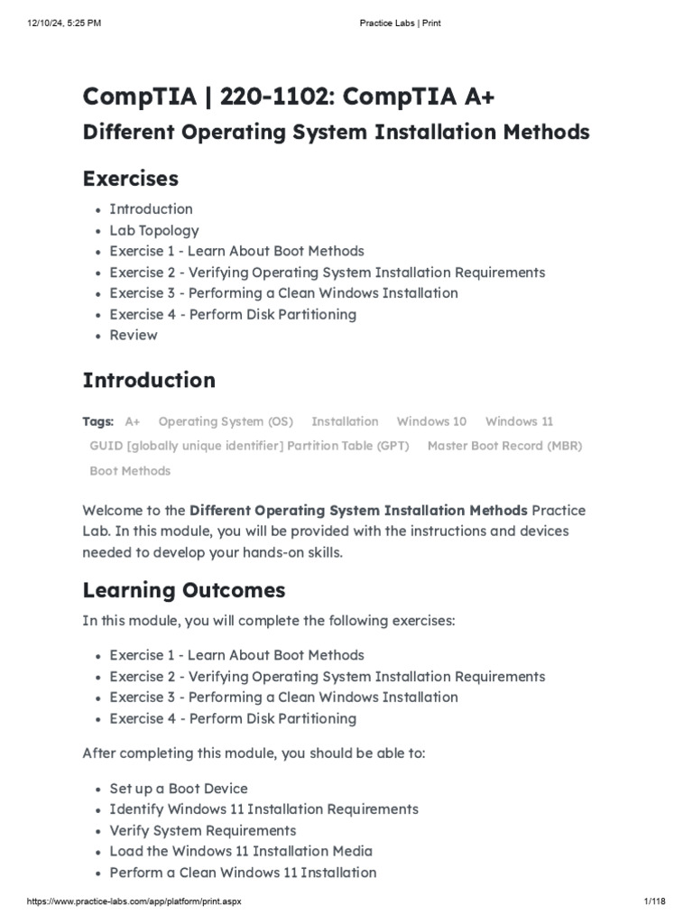 Dierent Operating System Installation Methods | PDF | Hyper V | Booting