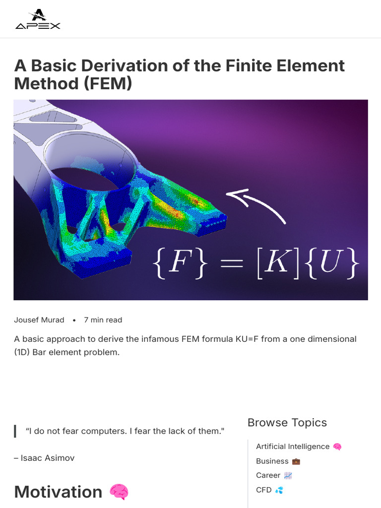A Basic Derivation of The Finite Element Method (FEM) | PDF | Partial Differential Equation ...