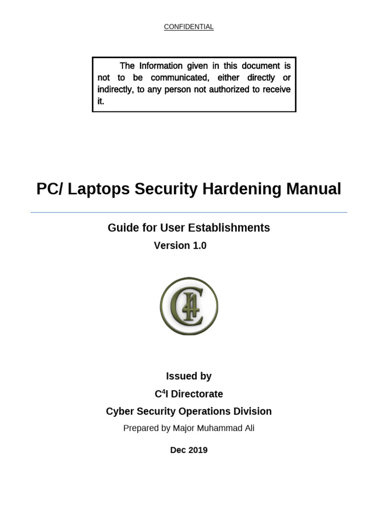 Hardening PC Manual | PDF | Group Policy | Bios