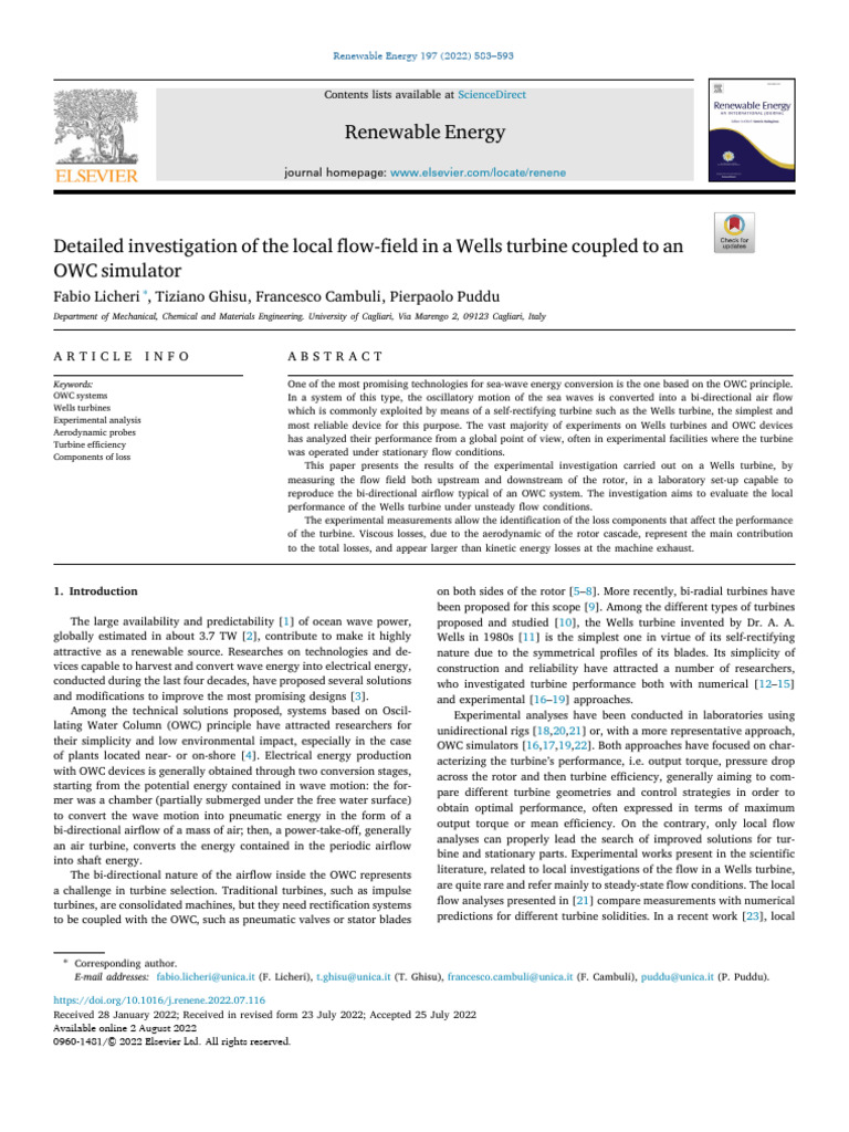 Detailed Investigation of The Local Flow-Field in A Wells Turbine ...