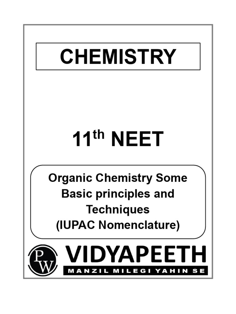 IUPAC Nomenclature Practice for NEET | PDF | Methyl Group | Functional ...