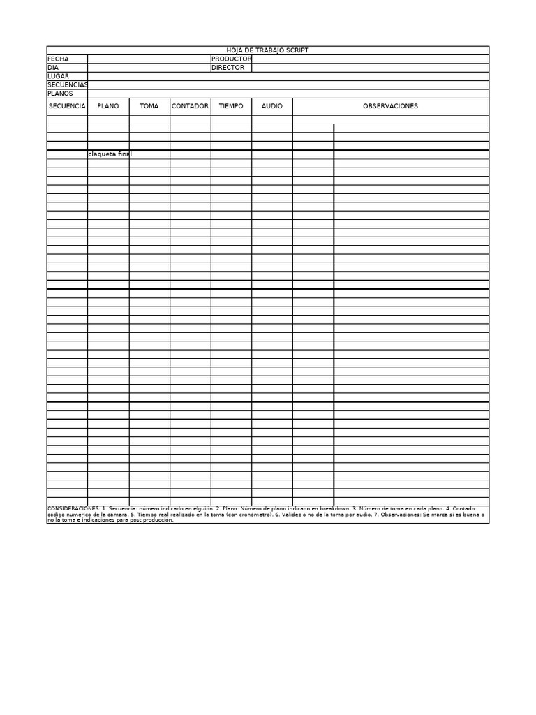 Hoja de Trabajo Script | PDF