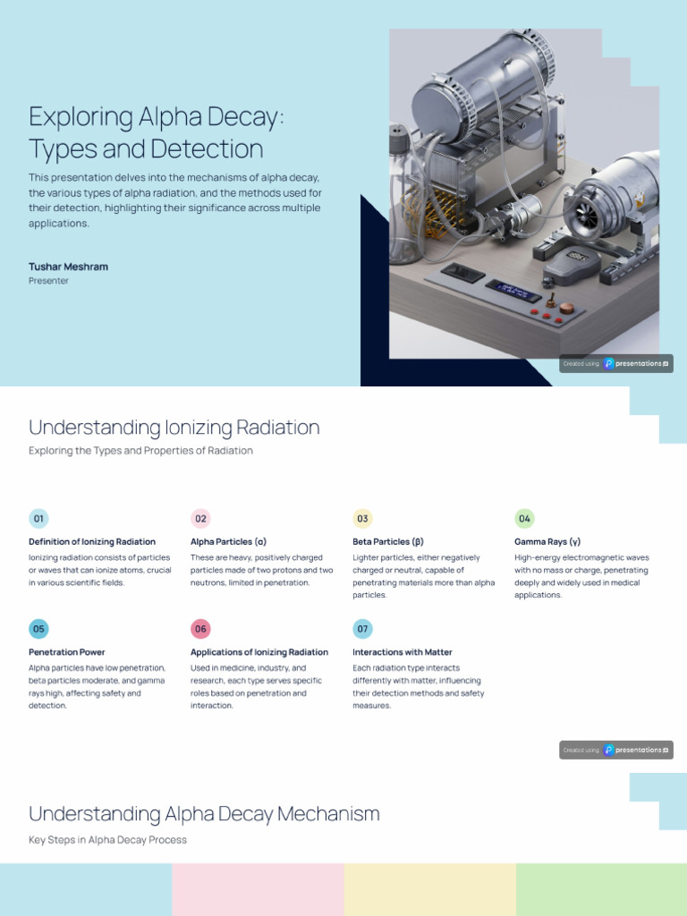 Comprehensive Analysis of Alpha Decay Types and Detection | PDF