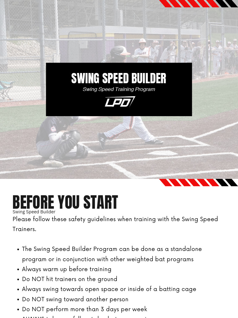 LPD SWING SPEED TRAINING PROGRAM | PDF