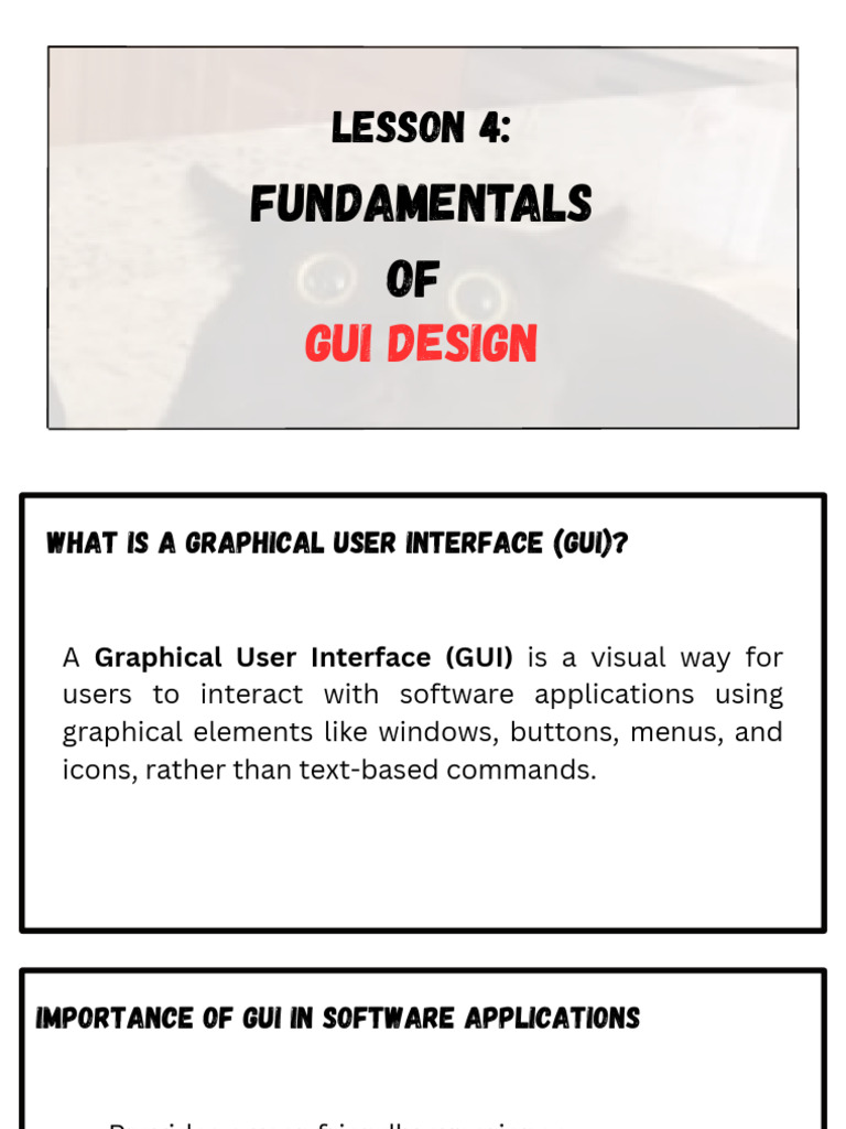LESSON 4 Fundamentals of GUI Design_20250410_143145_0000 | PDF ...
