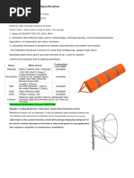 Industrial Windsock Specifications and Uses | PDF | Materials