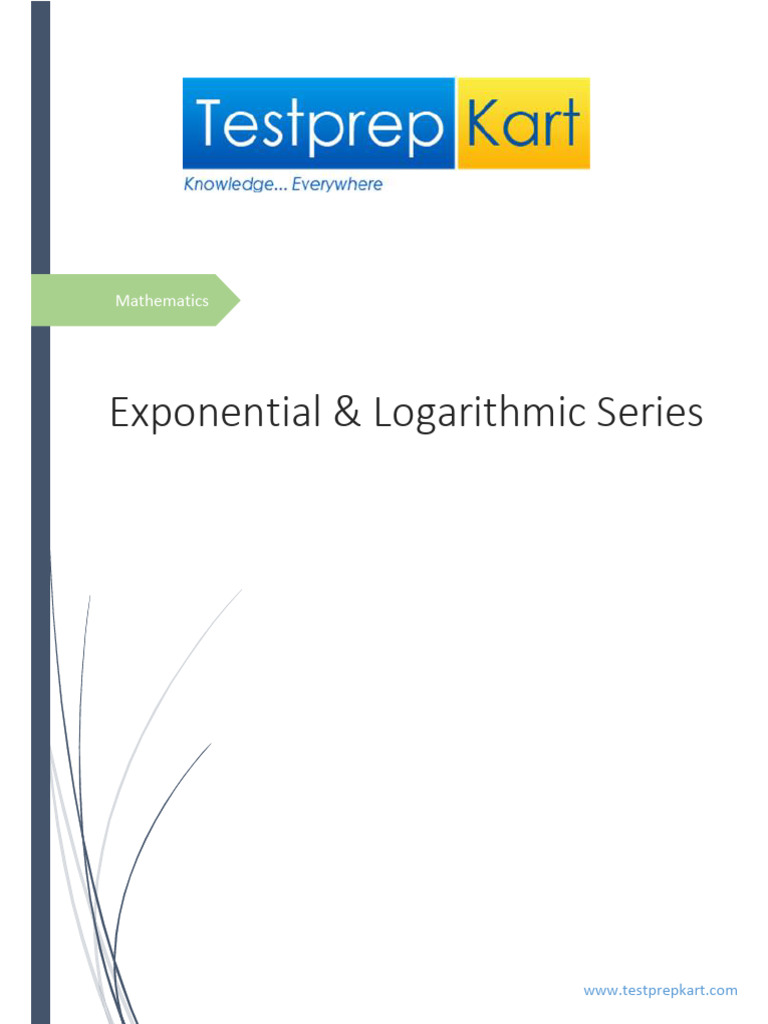 Exponential and Logarithmic Series Explained | PDF | Logarithm ...