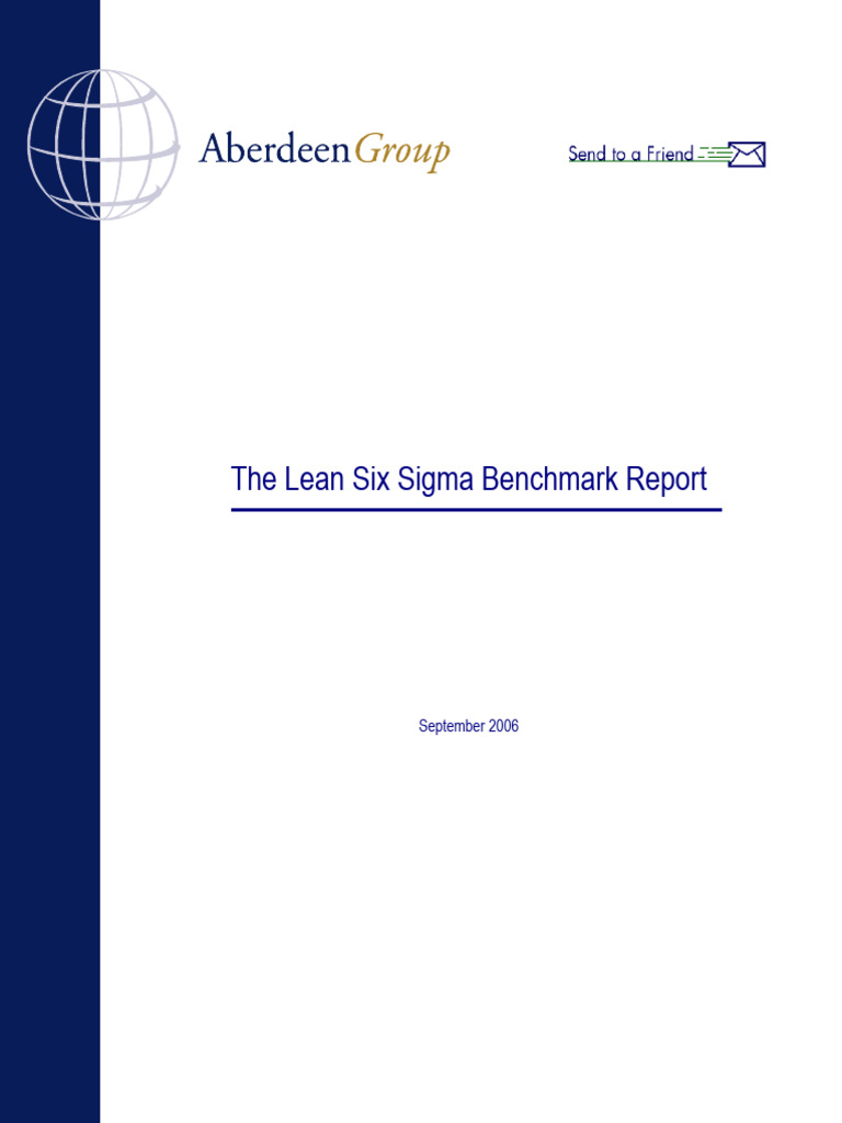 Hertzler Aberdeen Lean Six Sigma Benchmark Report | PDF | Six Sigma ...