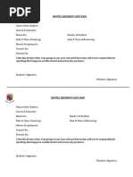 Girls' Hostel Rules and Regulations | PDF