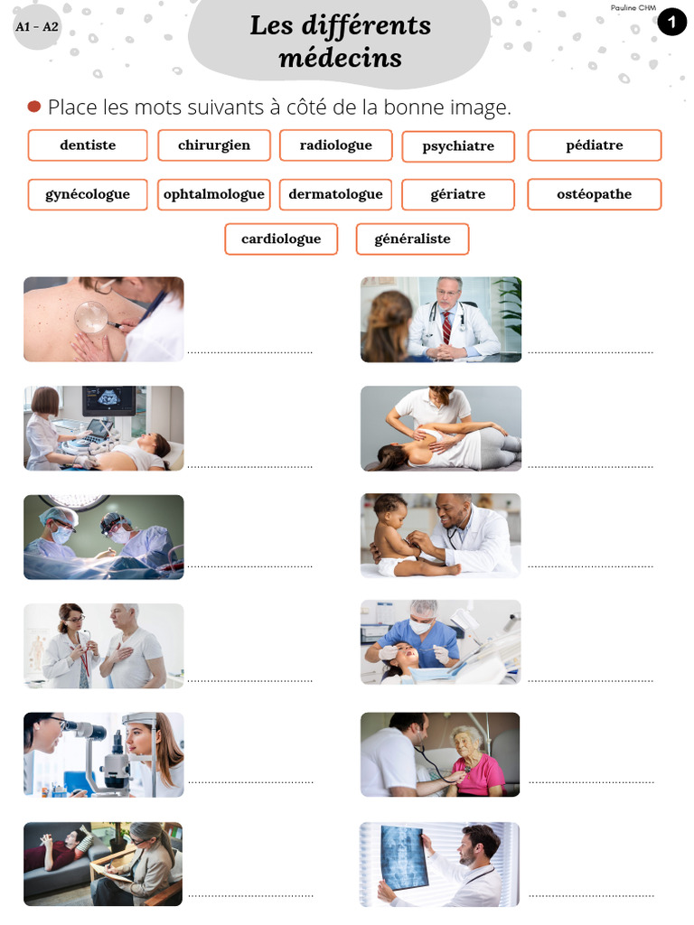 Types de médecins et spécialistes | PDF