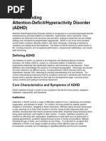 Understanding ADHD: Key Elements | PDF