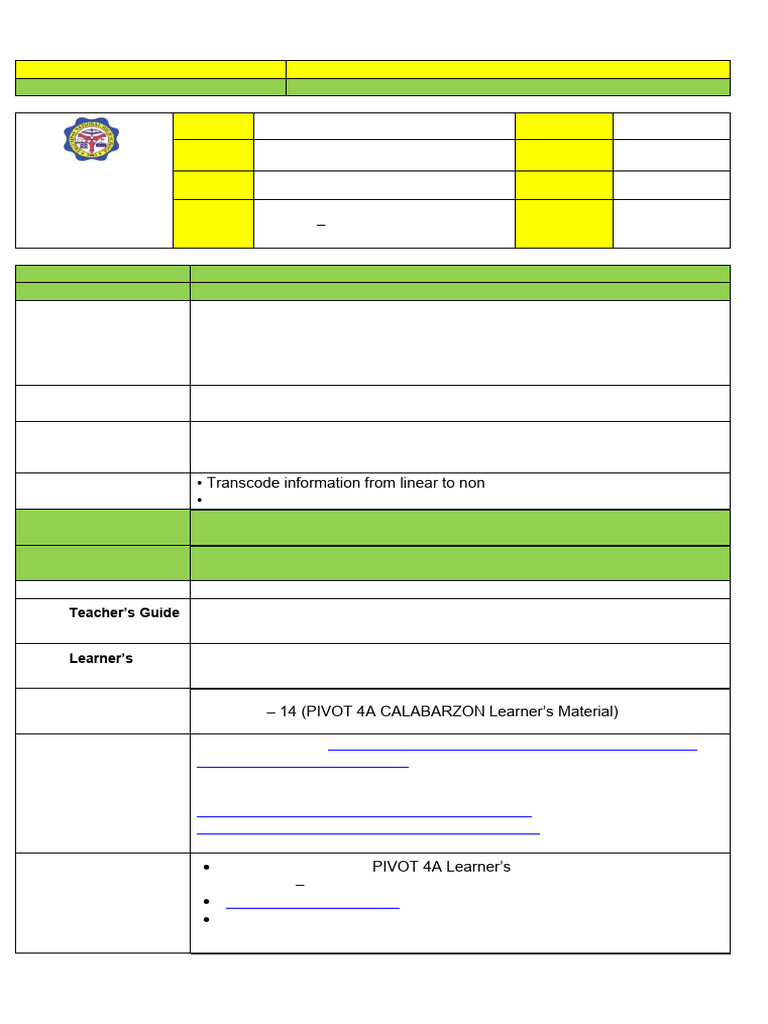 Lesson Exemplar Demo Teaching 1 | PDF | Fuel Economy In Automobiles