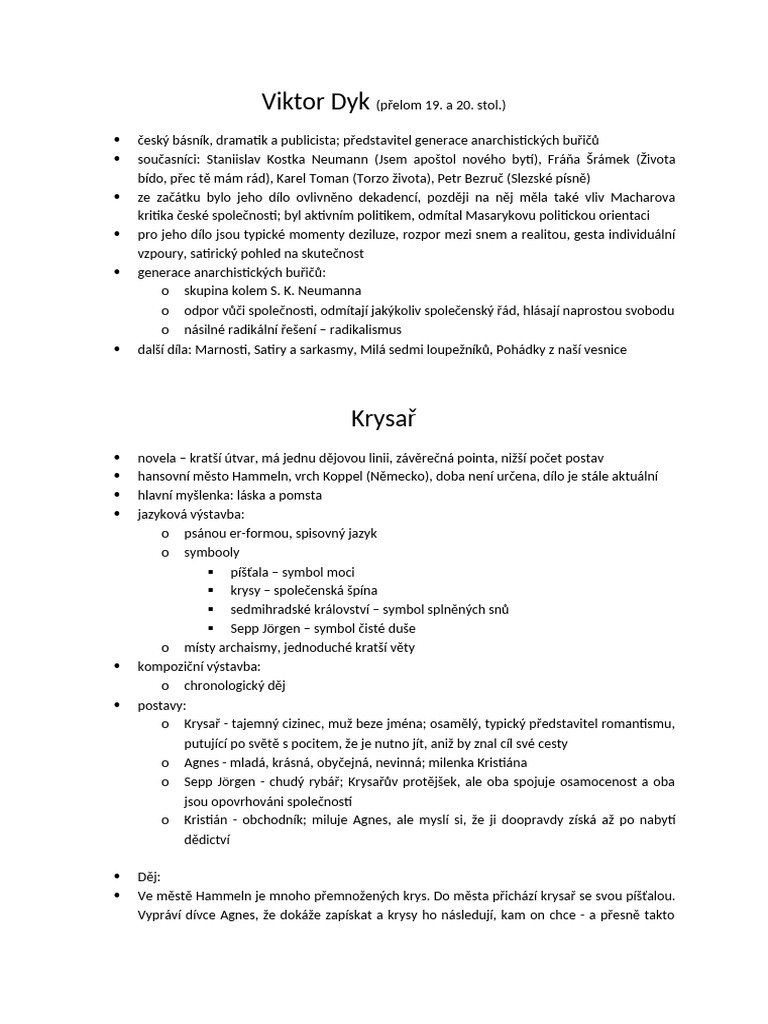 Viktor-Dyk-Krysař | PDF