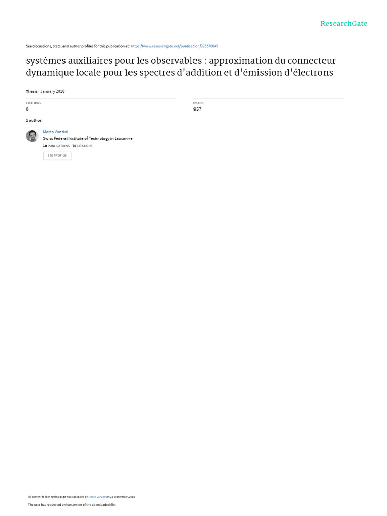 Systemes Auxiliaires Pour Les Observables Approxim | PDF ...