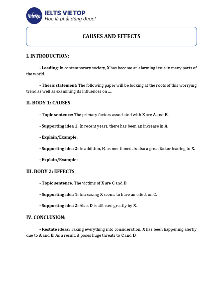 Causes and Effects | PDF