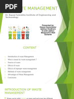 Waste Management Presentation | PDF