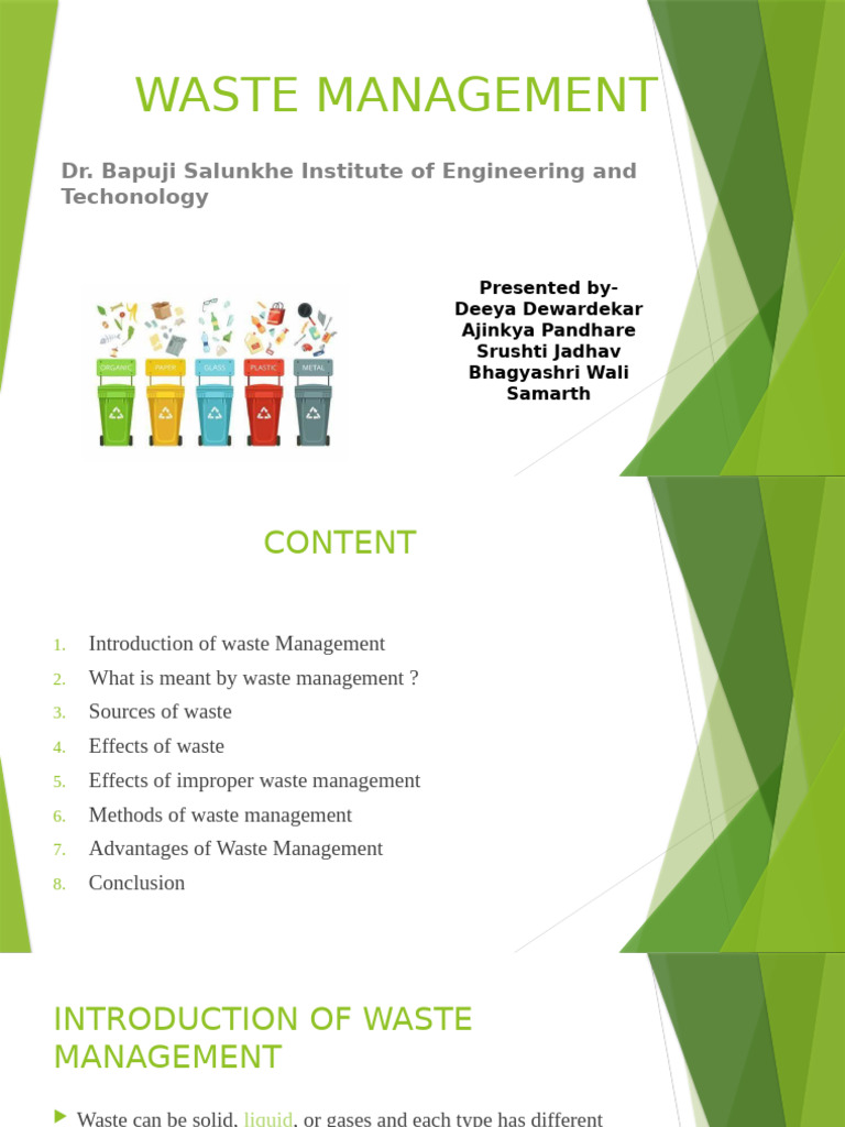 Waste Management | PDF | Waste | Waste Management