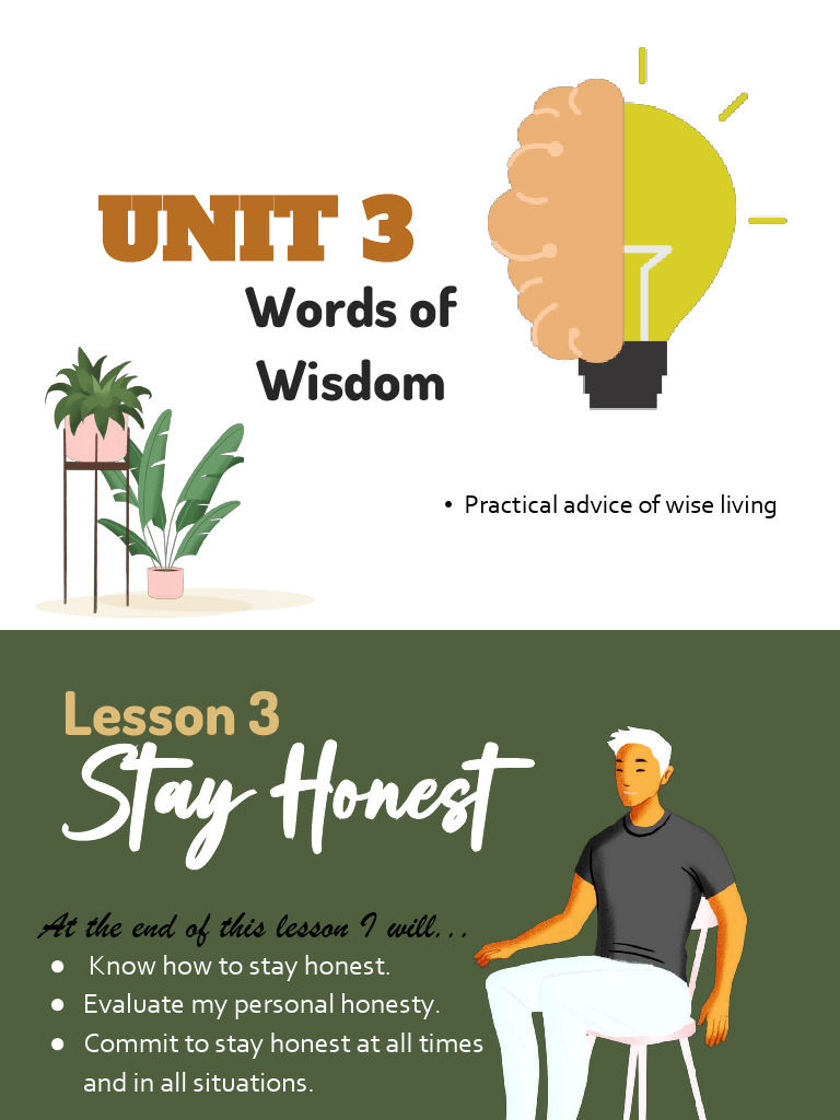 G9 ESP Lesson4 Stay-Honest | PDF | Deception | Lie