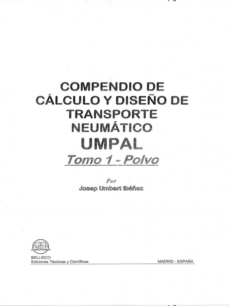 Compendio de Calculo y Diseño de Transporte Neumatico Umpal Tomo 1 ...