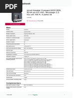 Product Data Sheet: Circuit Breaker Compact Ns1600N, 50 Ka at 415 Vac ...