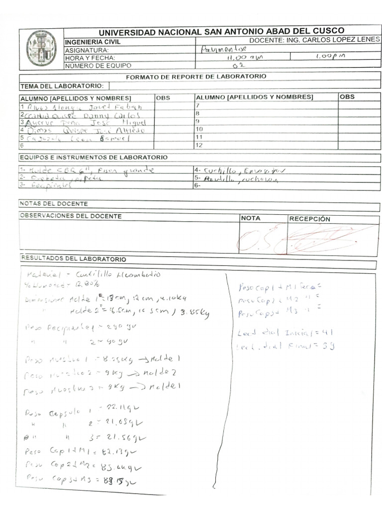 Lab04-Grup02-Cbr para Base y Subbase | PDF | Densidad