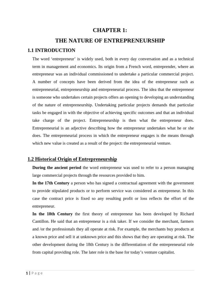 Entrp Ch-1 for Bio (3) | PDF | Entrepreneurship | Innovation