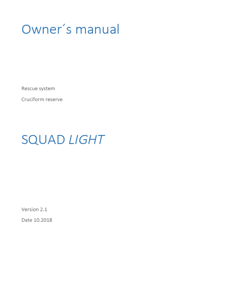 Parachute Secours SOL RS SQUAD | PDF | Parachute | Aviation