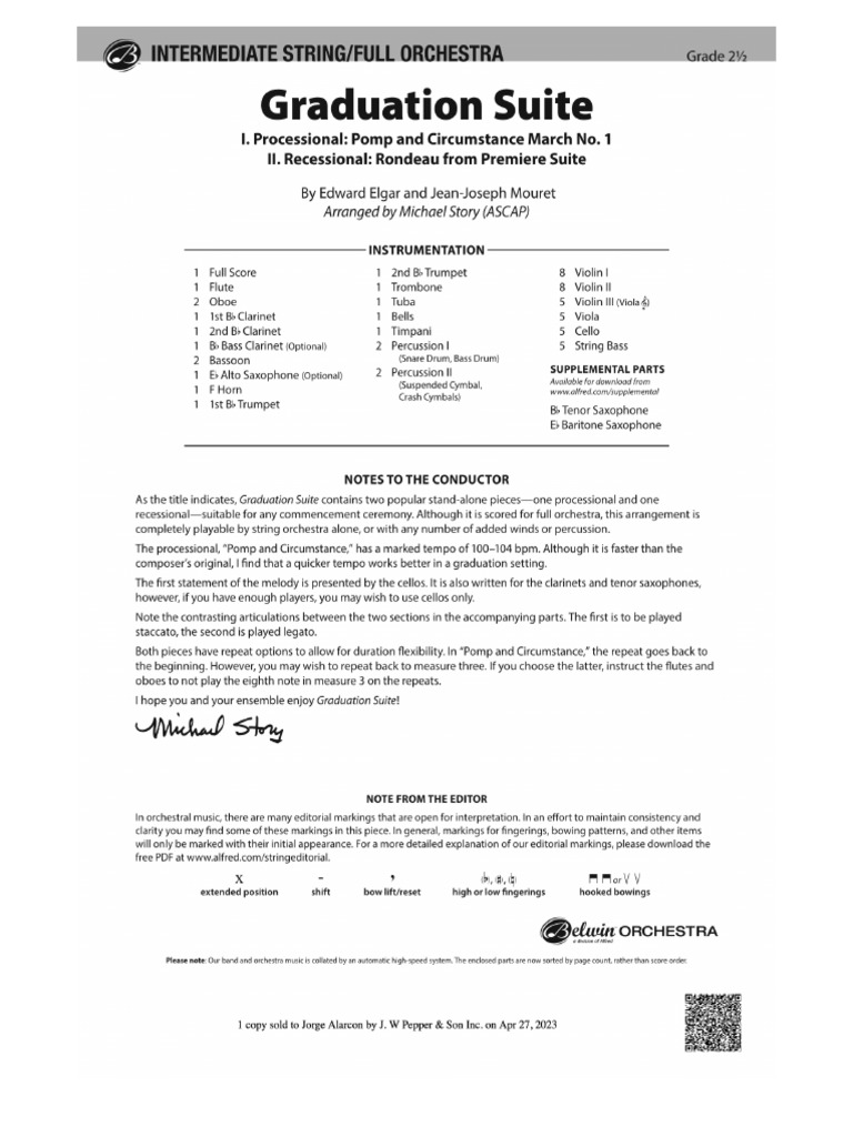 Graduation Suite Score | PDF